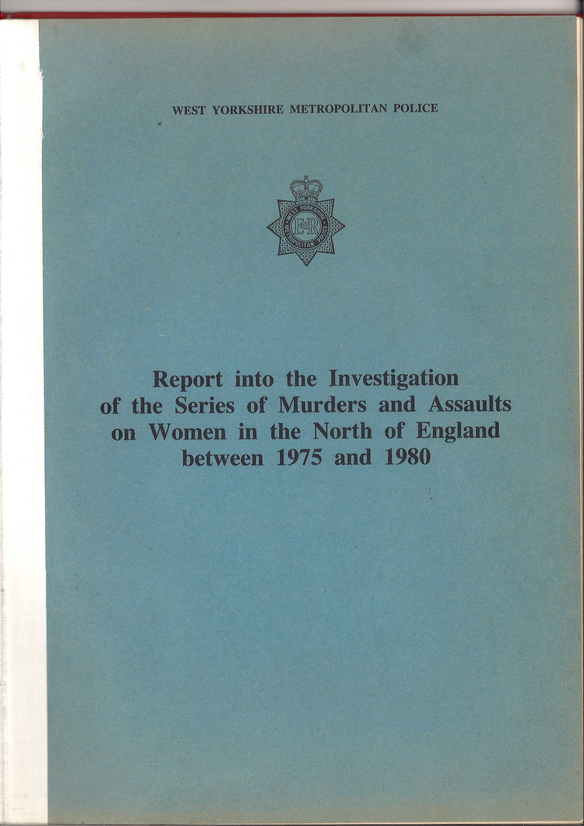 ‘Report into the Investigation of the Series of Murders and Assaults on ...