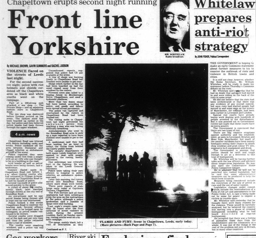 The 1981 uprising – The Secret Library | Leeds Libraries Heritage Blog