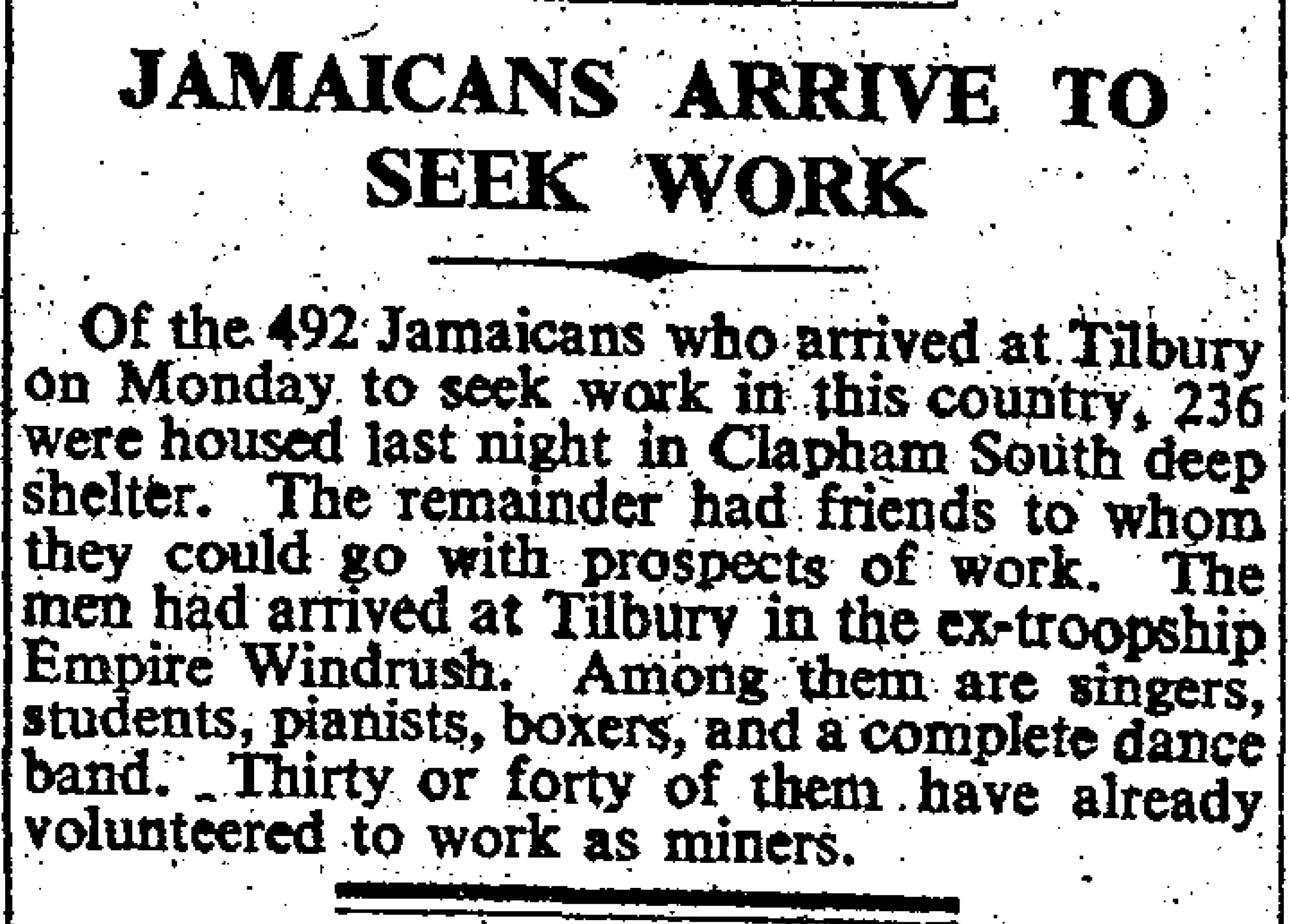 Windrush Day 2020 – The Secret Library | Leeds Libraries Heritage Blog