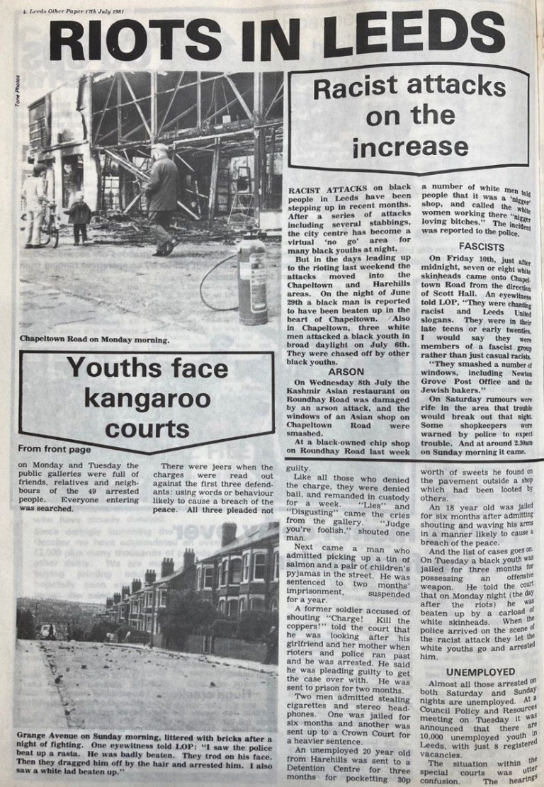 The Chapeltown Uprising of 1981 – commemorating and investigating – The ...