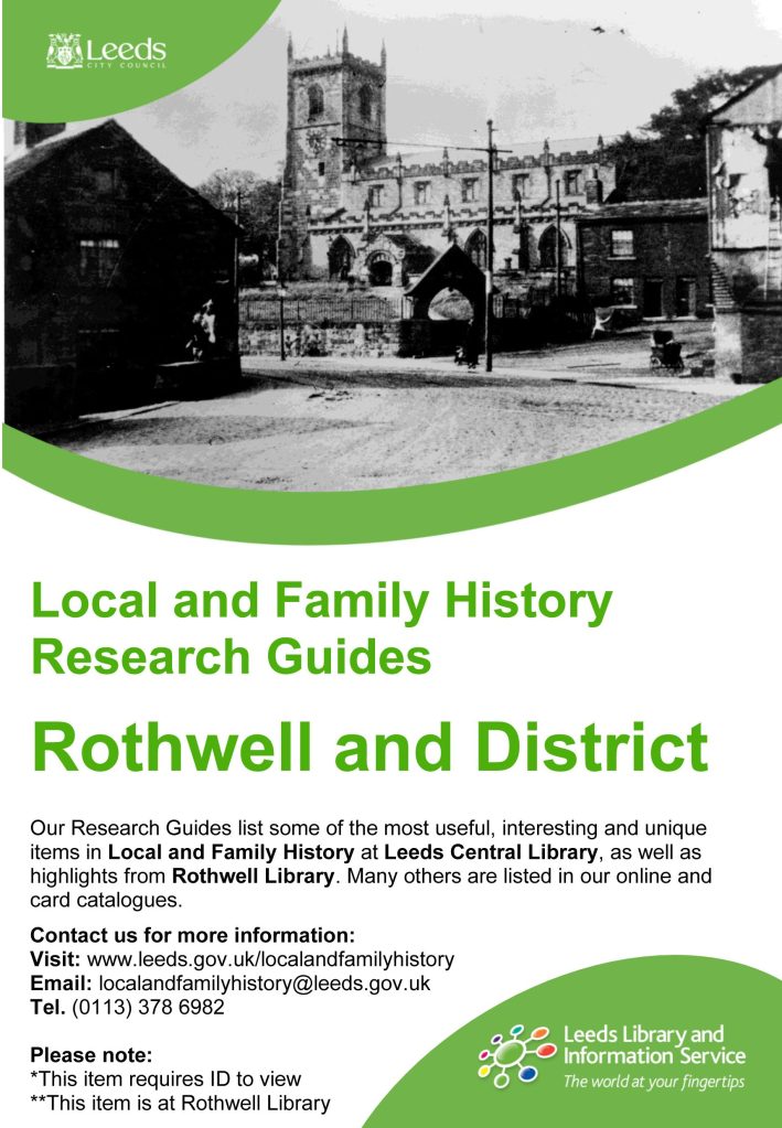The Places We Live: Local History Collections Around Leeds – The Secret ...